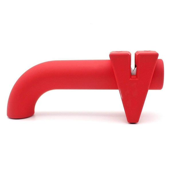 2 in 1 Tungsten steel & Ceramic Knives Sharpener V-Shaped Non Slip ...