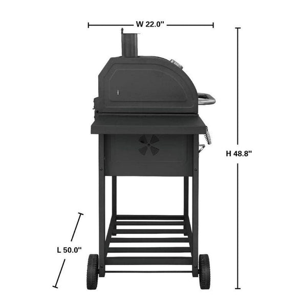 24-Inch Charcoal Grill | Barbecue with Wheels | FREE SHIPPING | TOROS ...