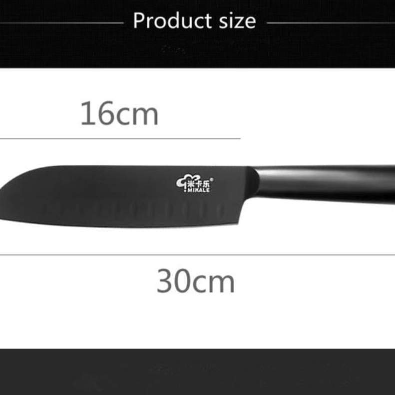 3 Piece Fe302 Black Oxidation Technology Stainless Steel Kitchen Knife ...