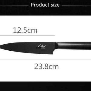 3 Piece Fe302 Black Oxidation Technology Stainless Steel Kitchen Knife ...