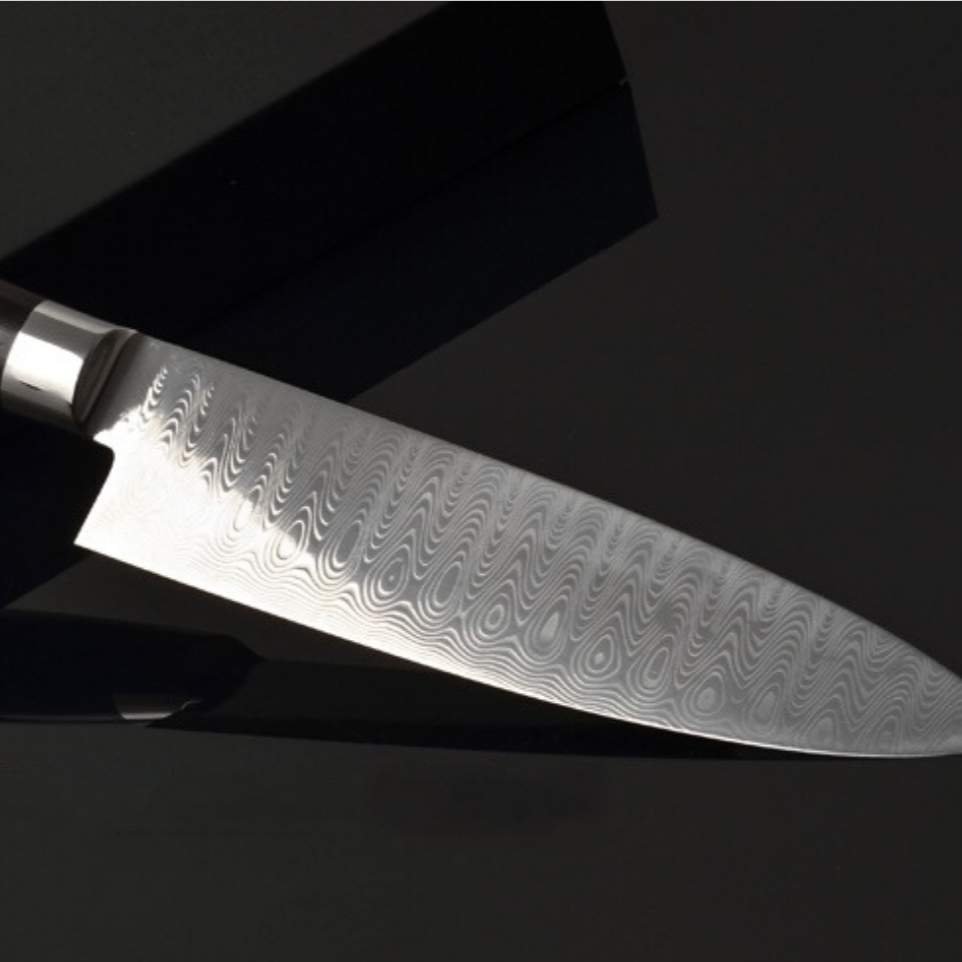 7 inch Handcrafted Premium Damasteel Chef's knife With Natural ...