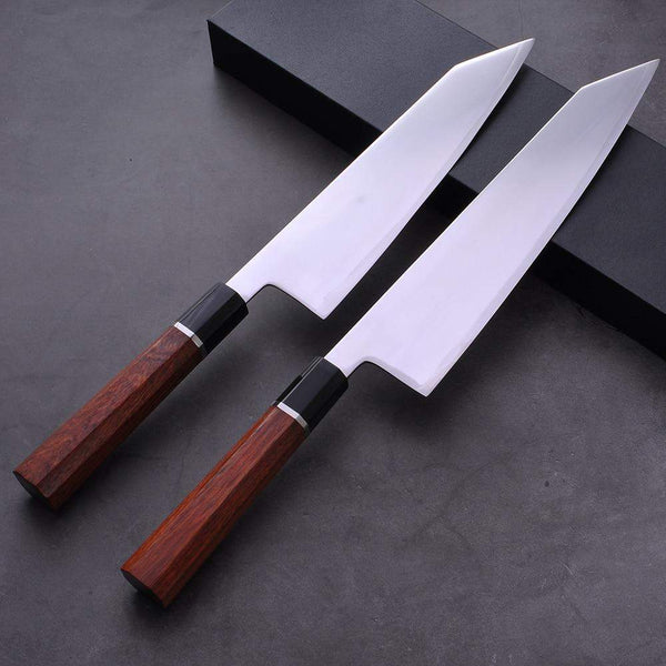 8 inch / 9.5 inch Japanese HAP40 Steel Kiritsuke Chef's Knife with ...