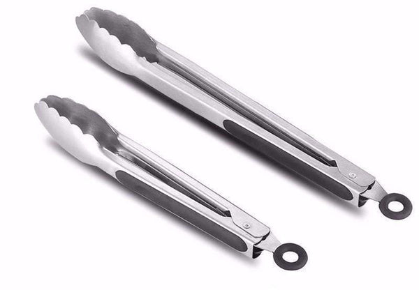 BBQ Locking Tongs Set with Silicone Grip | TOROS - COOKWARE BAKEWARE ...