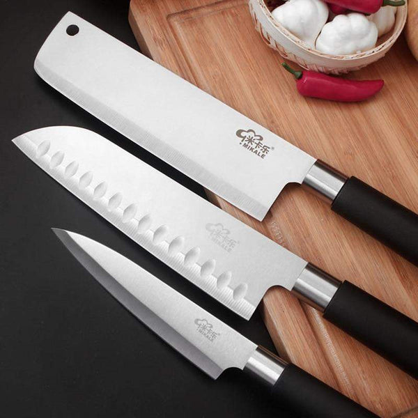 High Quality 3 Piece Professional Kitchen Knives Set - Cleaver Knife ...