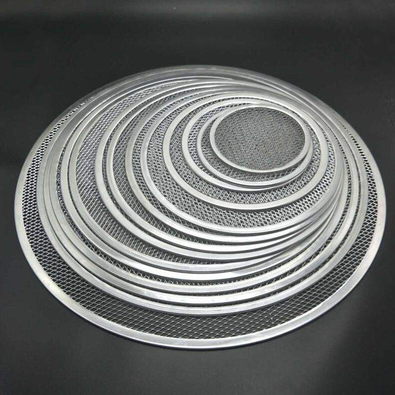 Seamless Aluminum Non stick Pizza Screen Mesh Baking Tray (6 - 22 ...