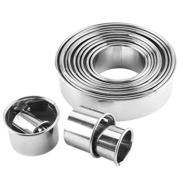Set of 12 Round Shape Pastry Cutters | TOROS - COOKWARE BAKEWARE ...