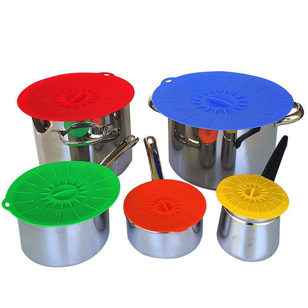 Silicone Airtight Lids - Set of 5 | TOROS - COOKWARE BAKEWARE & GRILL ...